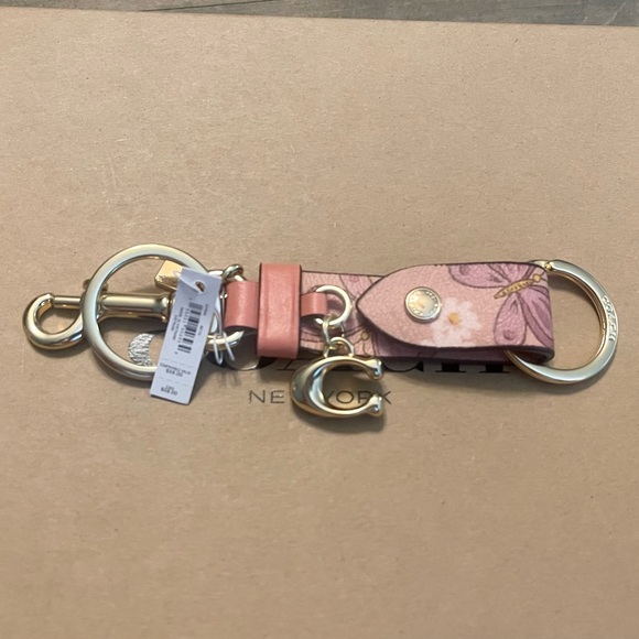 Coach | Accessories | Coach Pink Butterfly Trigger Keychain Fob Bag ...